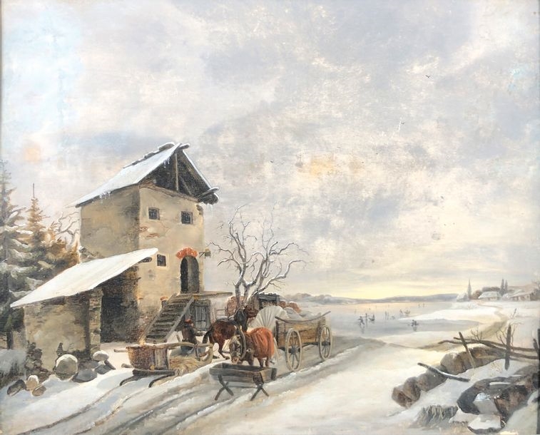 Heinrich Marr | Oil on panel signed and dated on the back (1828 ...