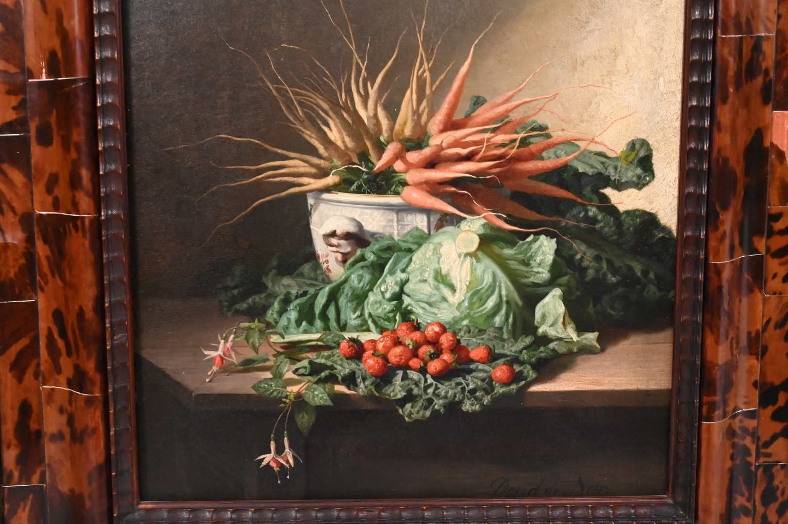 David Emile Joseph de Noter | Vegetables in a cache pot, still life ...