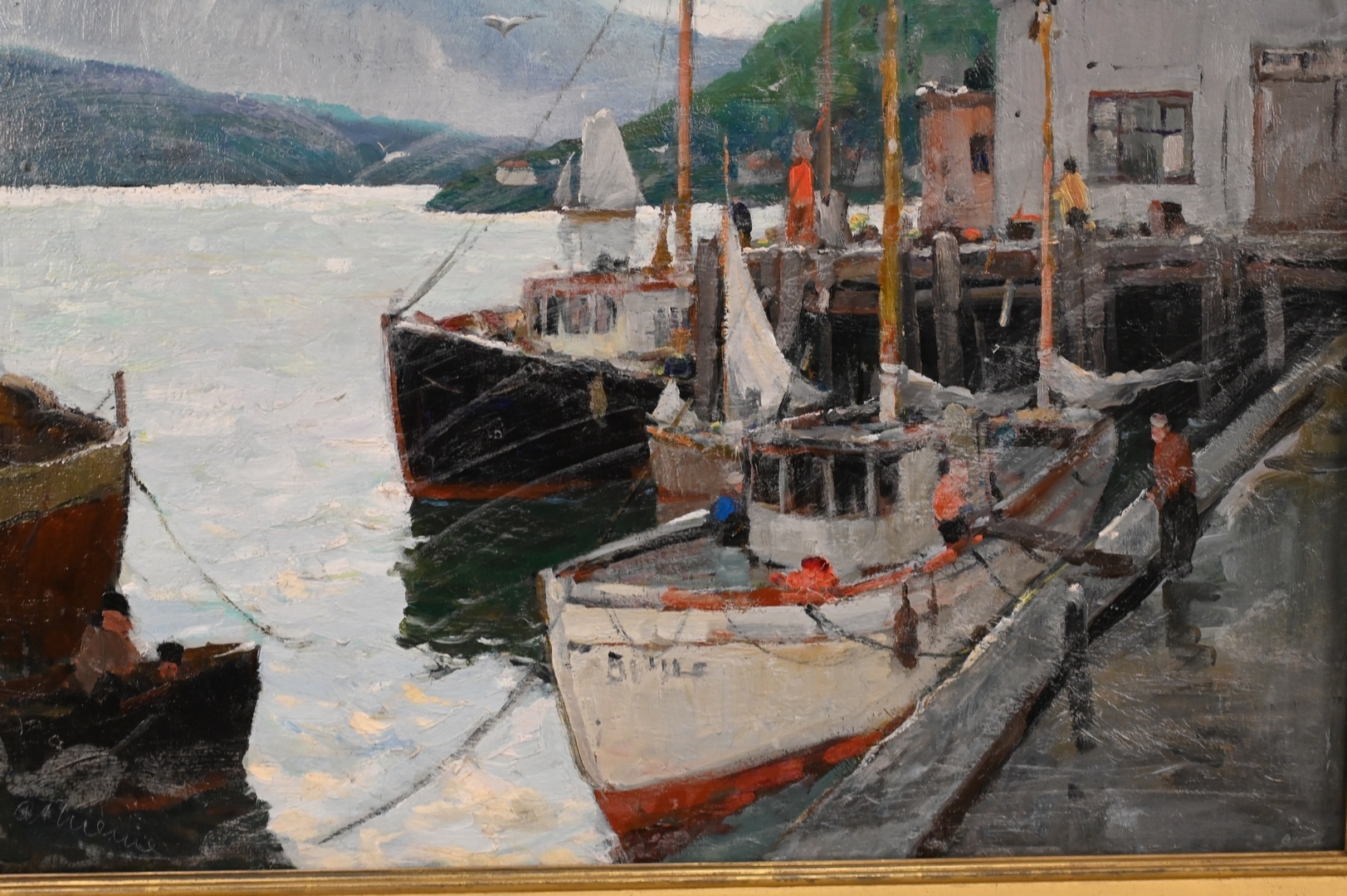 Anthony Thieme | Harbor Along Maine Coast | MutualArt