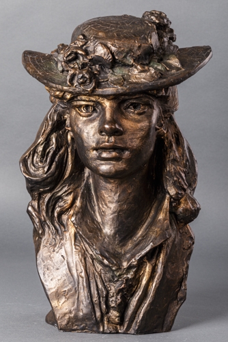 Auguste Rodin | Das Mädchen mit dem Rosenhut (Portrait de Rose Beuret ...