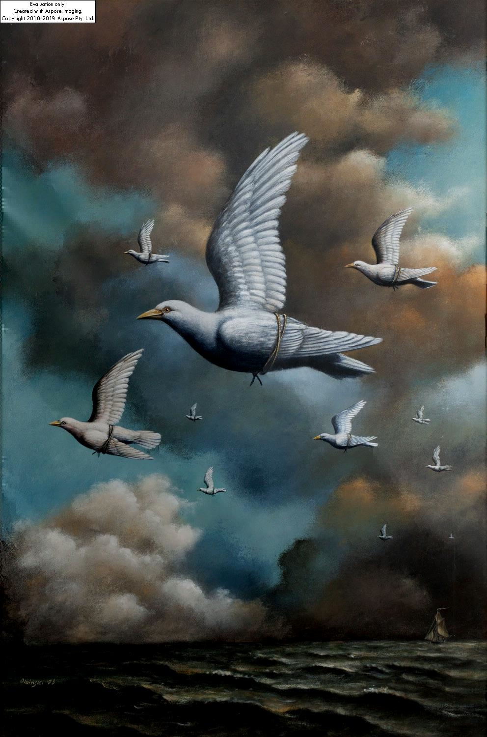 Rafal Olbinski | INTIMATE SOUNDS OF BELONGING (1994) | MutualArt
