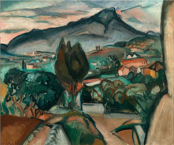 Achille Emile-Othon Friesz | A Landscape with a View of Mont Victoire ...