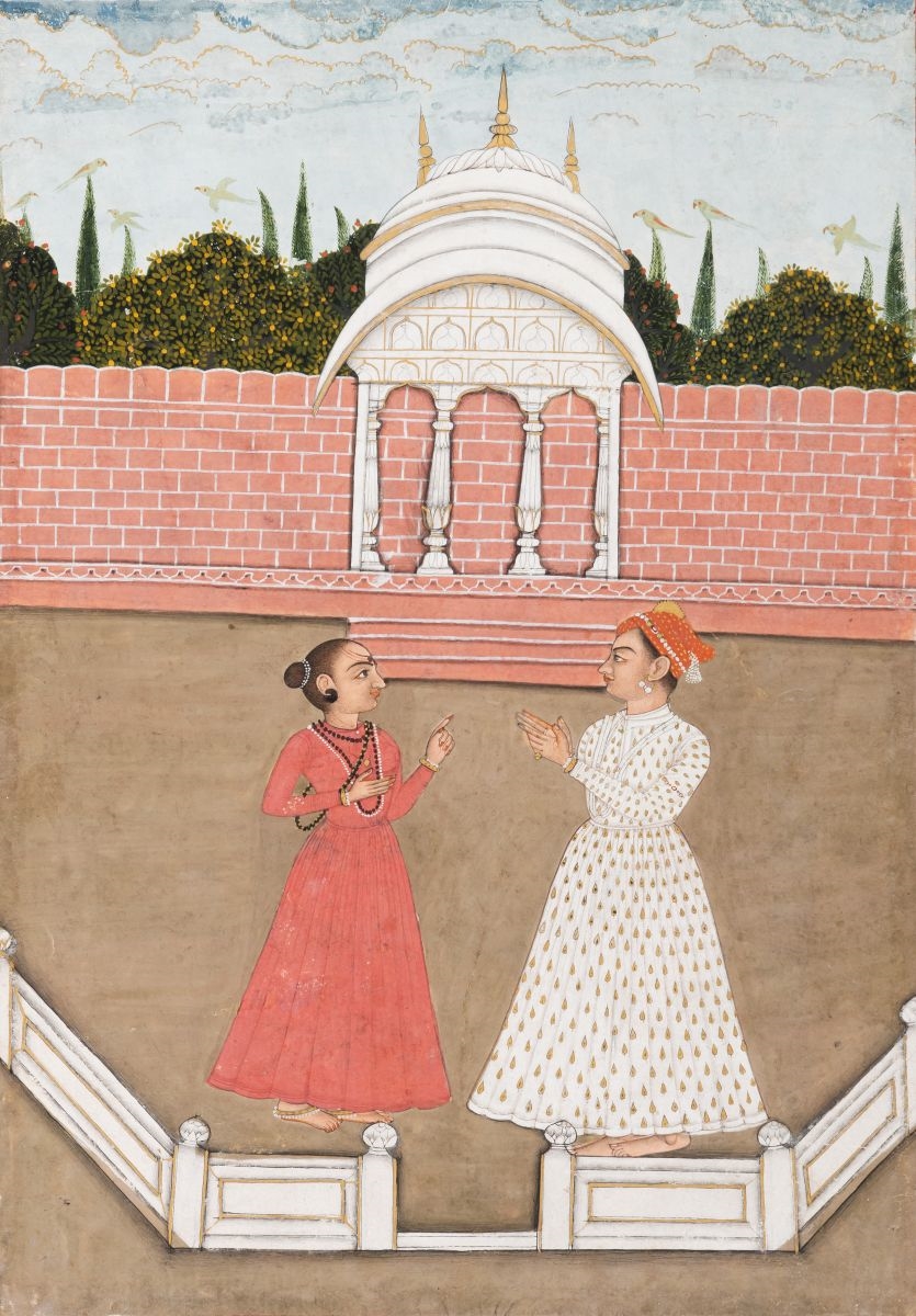 Indian School, 18th Century | A FINE MINIATURE PAINTING IN POLYCHROME ...