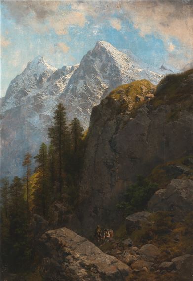Karl Millner | Der Ortlerspitz bey Trafoi in Tyrol (1884) | MutualArt