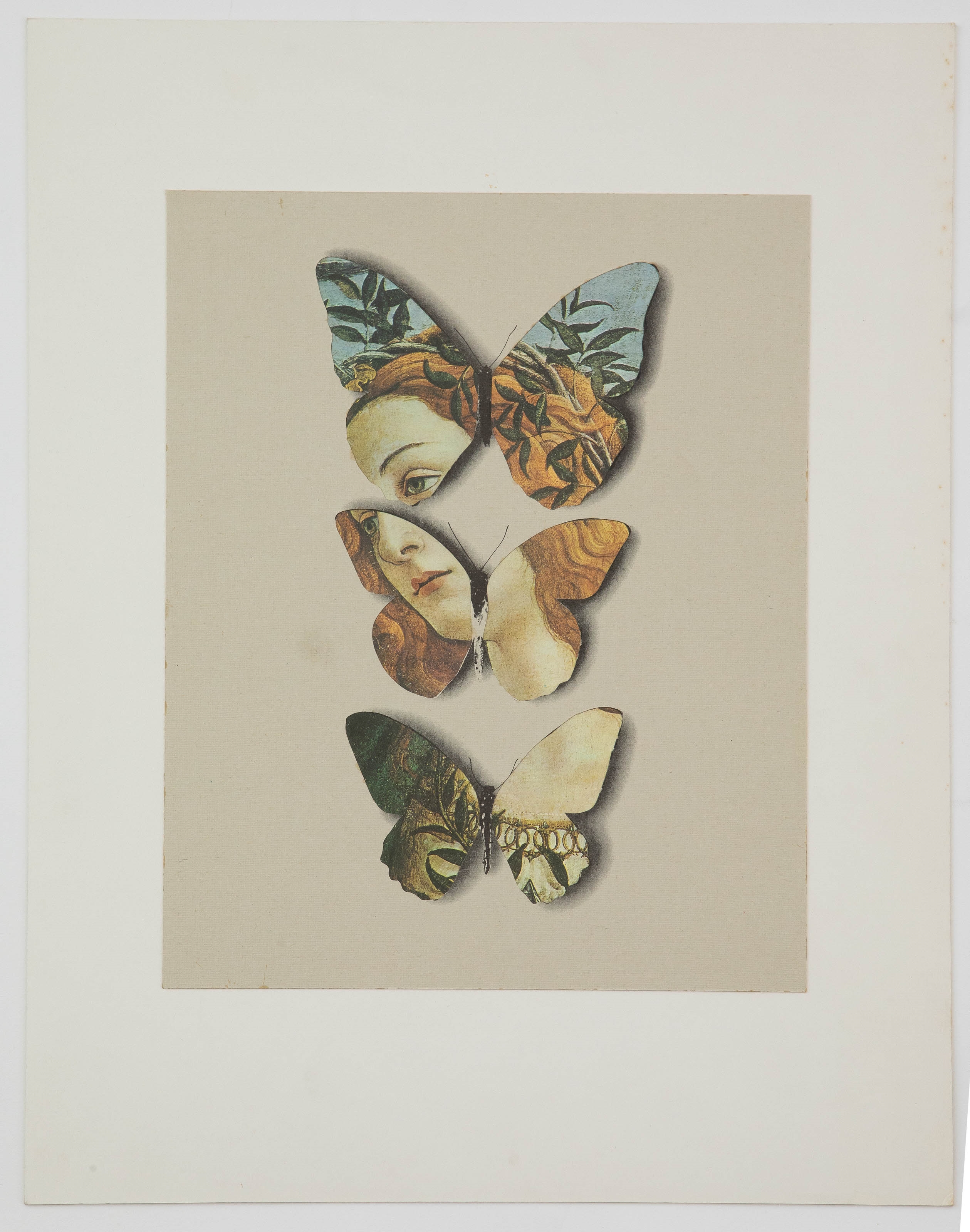 Jiri Kolar | 'Drei Schmetterlinge (Botticelli's Venus), 1969 (1969 ...