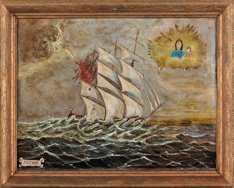 Italian School, 19th Century | Ex-voto - Miracle performed by Our Lady ...