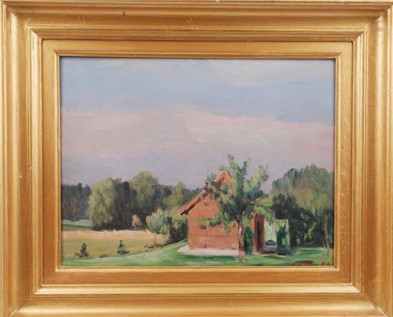 Armand Henri Rouiller | Paisagem campestre com casa | MutualArt