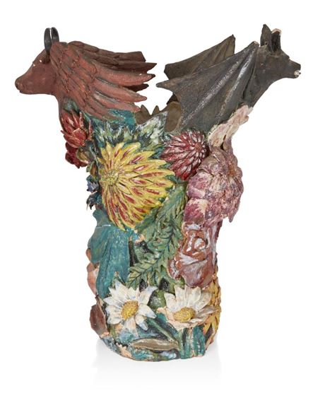 Pamela Mei Yee Leung | Pottery planter modelled as a winged bull and a ...