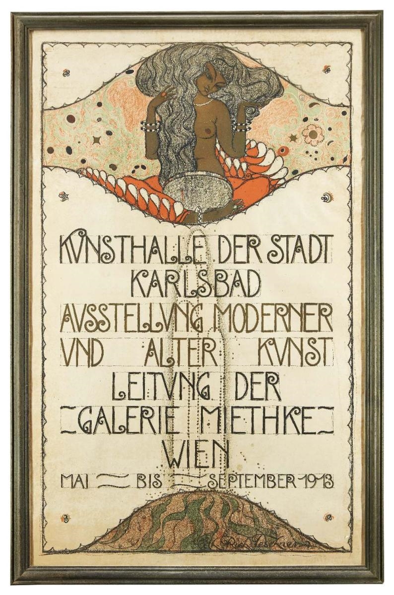 Richard Teschner | Exhibition poster for Modern Art at the Kunsthalle ...