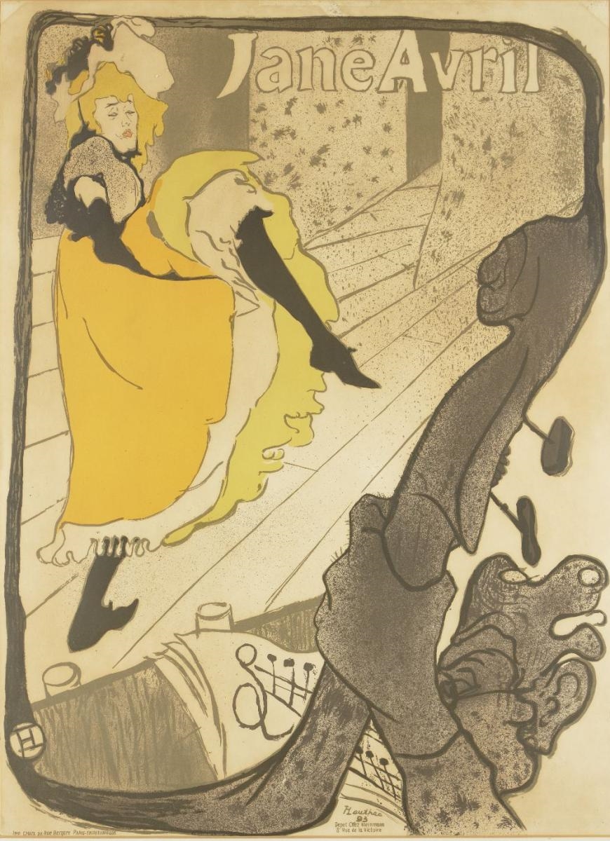 Henri de Toulouse-Lautrec | Jane Avril poster (1893) | MutualArt