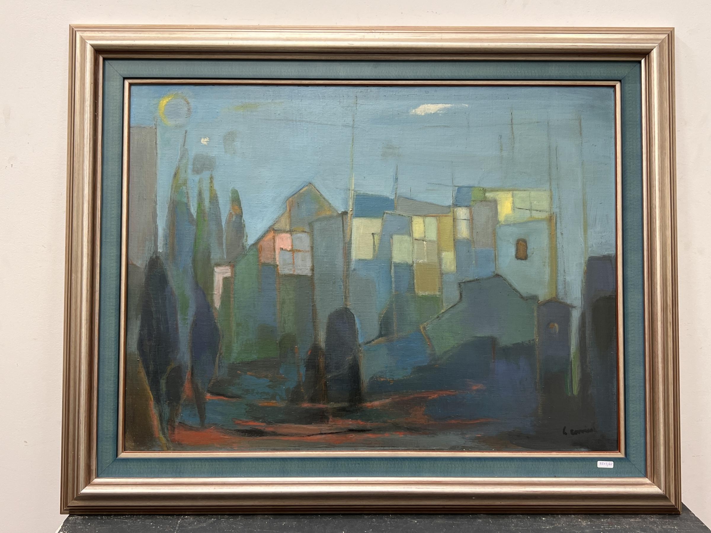 Broeder Emile | Grijsblauwe Huizen (1962) | MutualArt