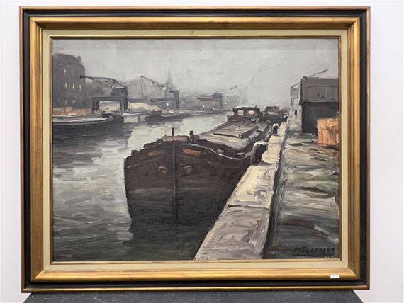 Piet Volckaert | Chaloupe à Vilvoorde au pont Van Praet | MutualArt