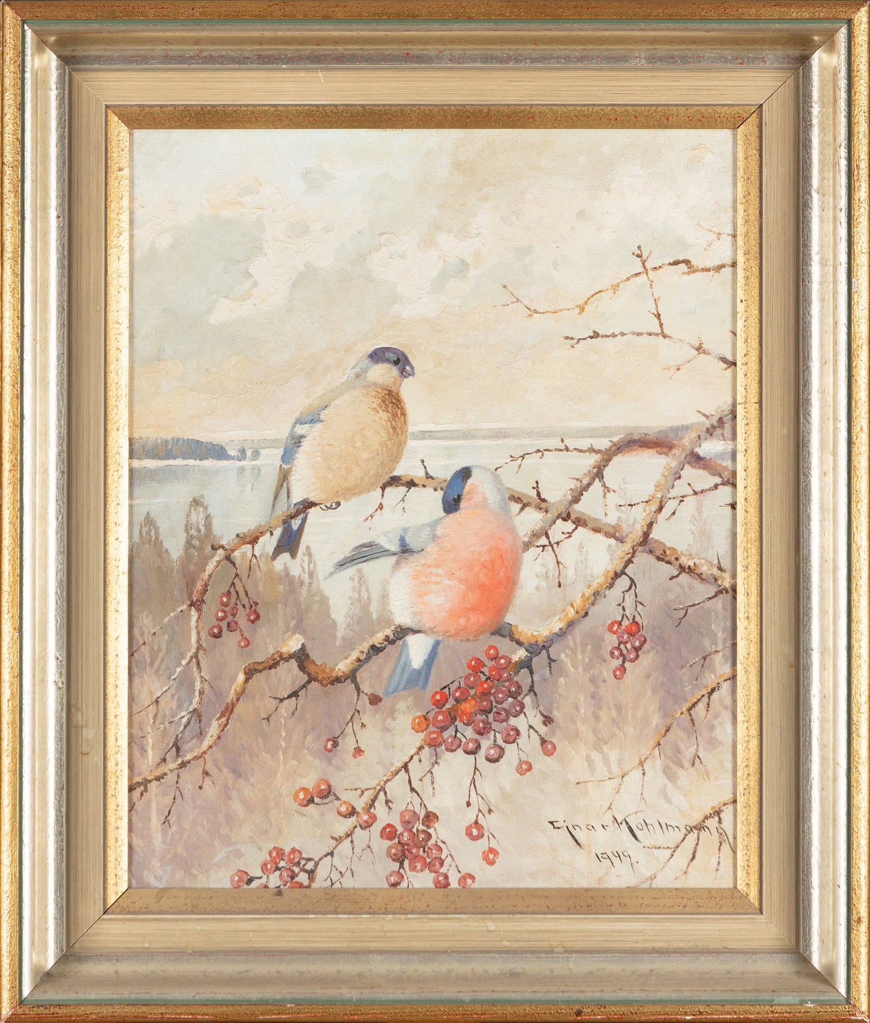 Ejnar Kohlmann | Eurasian bullfinch (1949) | MutualArt