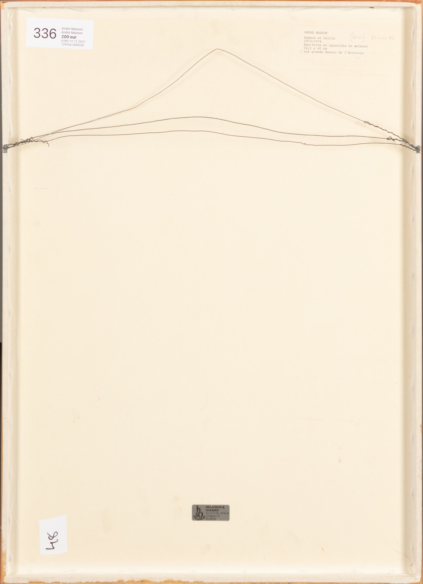 André Masson | Samson et Dalila | MutualArt