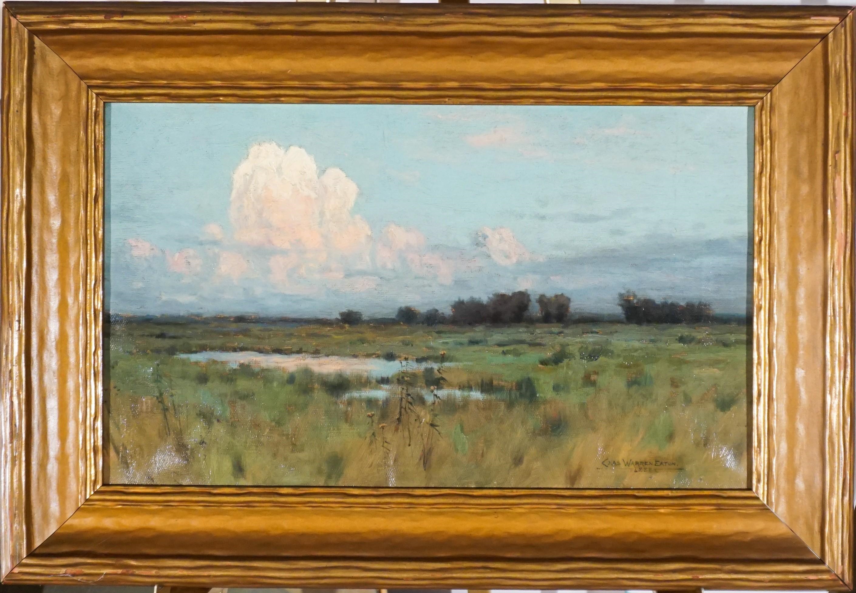 Charles Warren Eaton | Marsh Landscape at Dusk (1888) | MutualArt