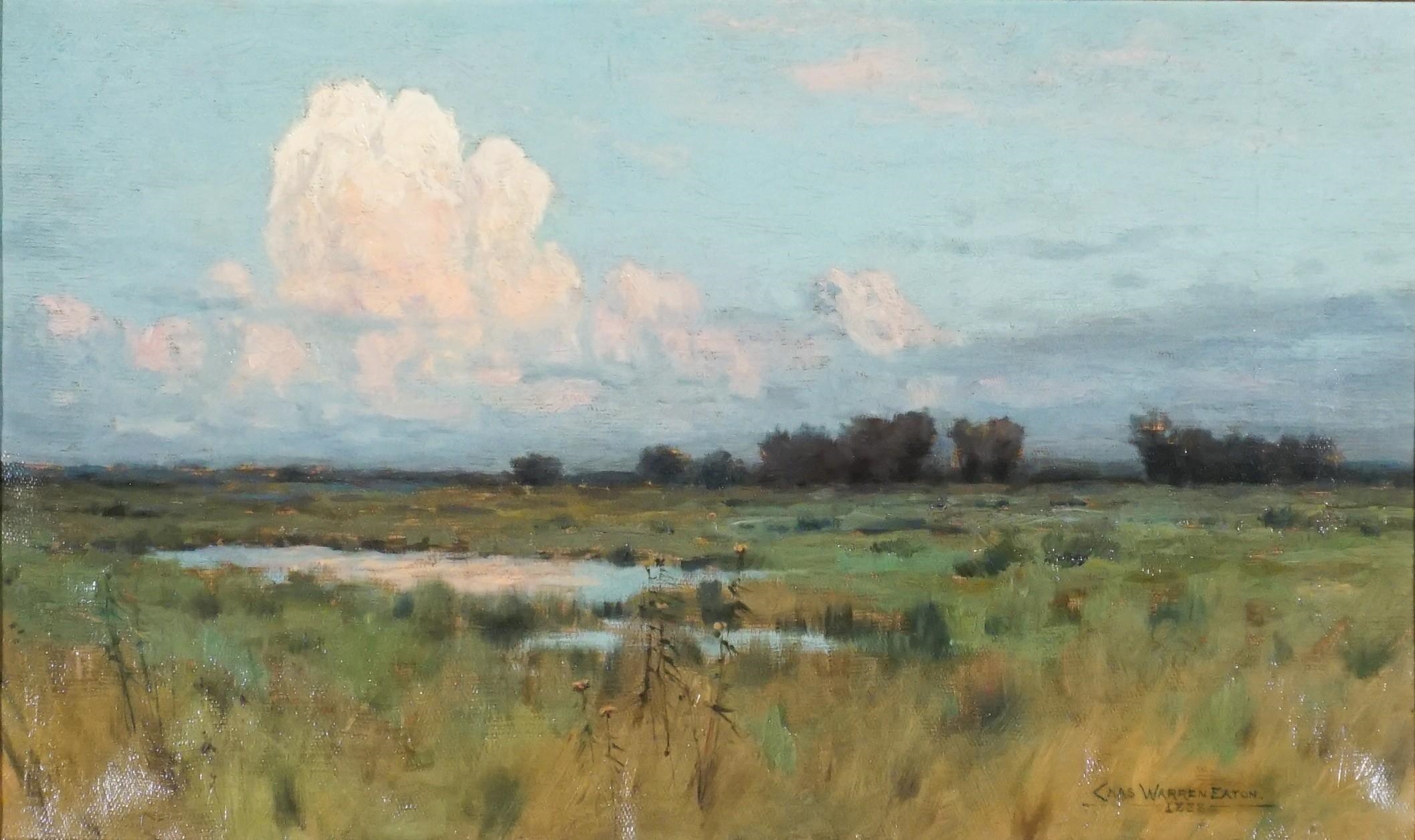 Charles Warren Eaton | Marsh Landscape at Dusk (1888) | MutualArt