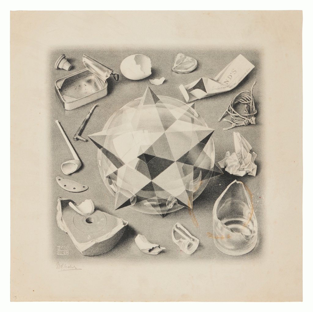 Maurits Cornelis Escher | Contrast (Order and Chaos) (1950) | MutualArt