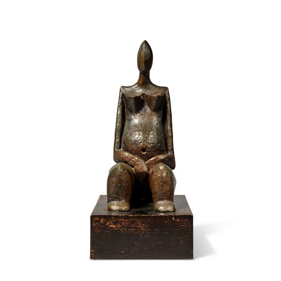 Sydney Kumalo | Seated Figure - Hands in Lap | MutualArt