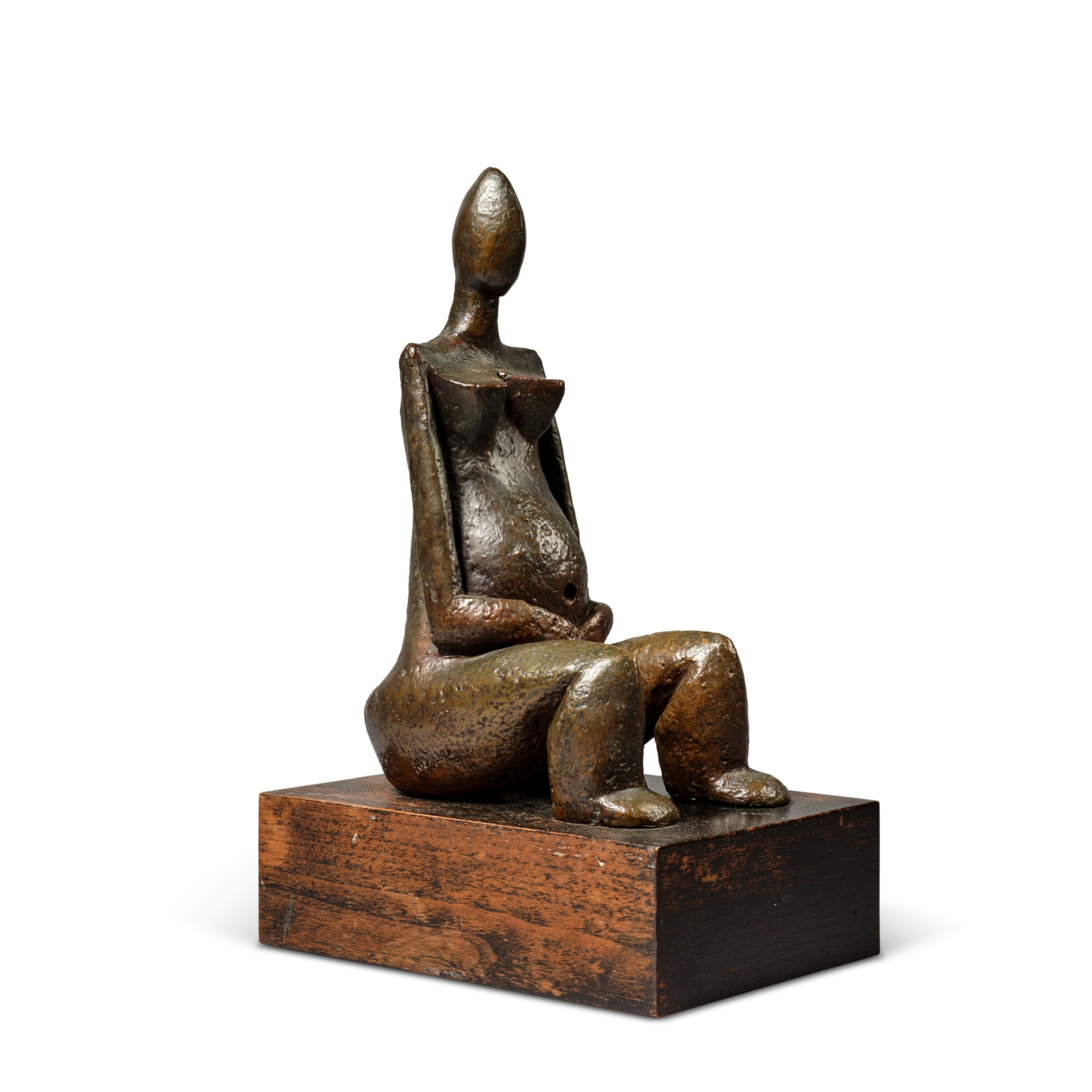 Sydney Kumalo | Seated Figure - Hands in Lap | MutualArt