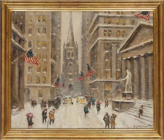 Guy Carleton Wiggins | Wall Street Winter | MutualArt