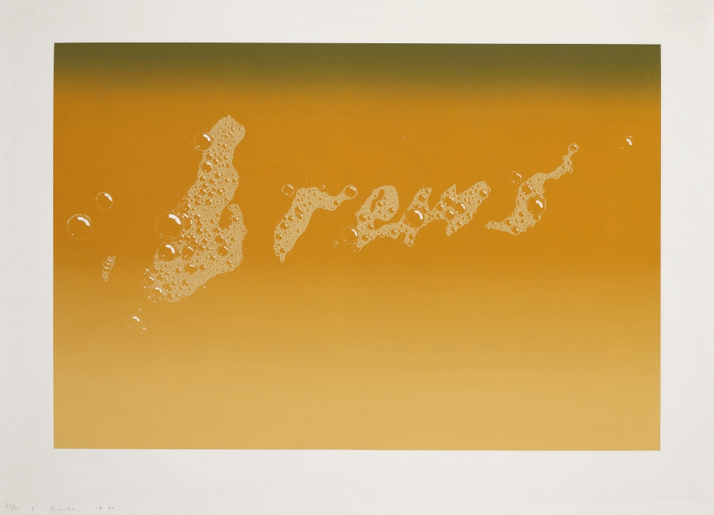 Ed Ruscha | Brews (1970) | MutualArt
