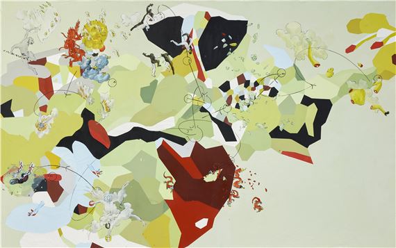 Matthew Ritchie | The New Place (1996) | MutualArt