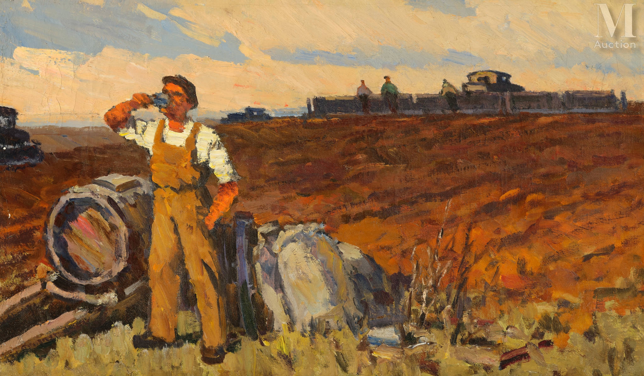 Lev Nikolaevitch Zemskov | Le tractoriste. | MutualArt