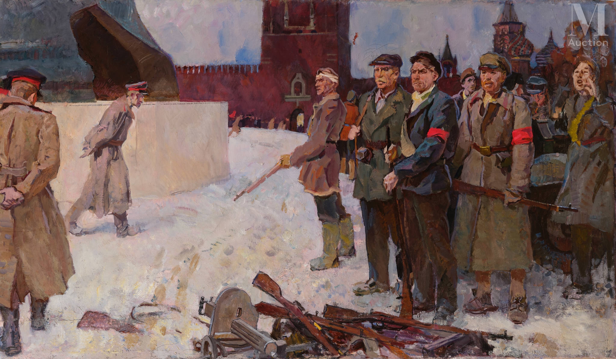Victor Petrovich Kudrin | L’occupation du Kremlin, 1917 (1977) | MutualArt