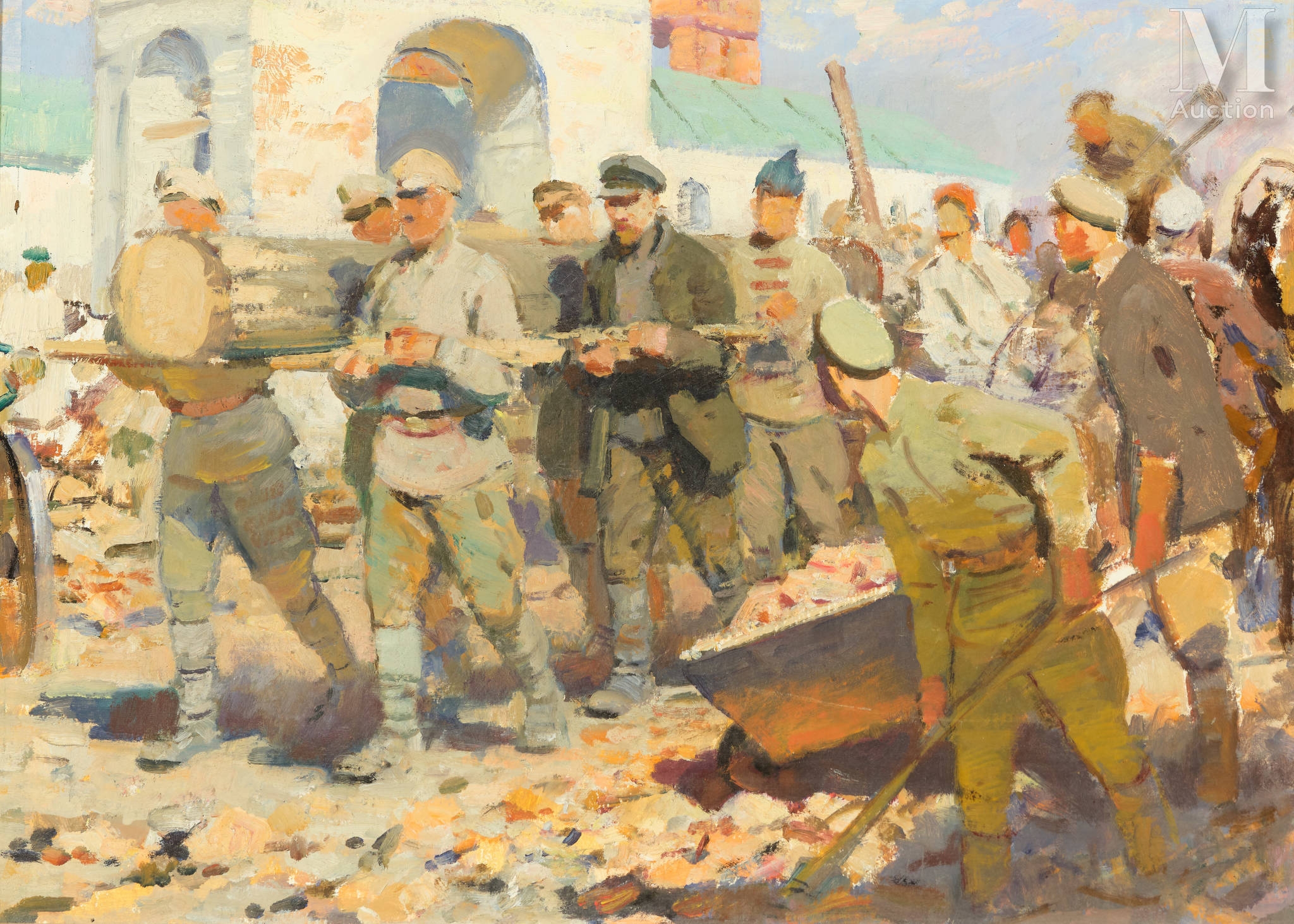 Lev Serafimovich Kotlyarov | Lénine dans les travaux du samedi. | MutualArt