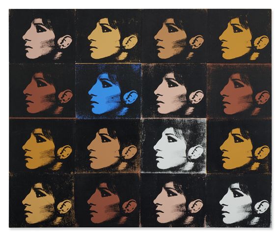 Deborah Kass | 16 Barbaras (Jewish Jackie series) (1992) | MutualArt