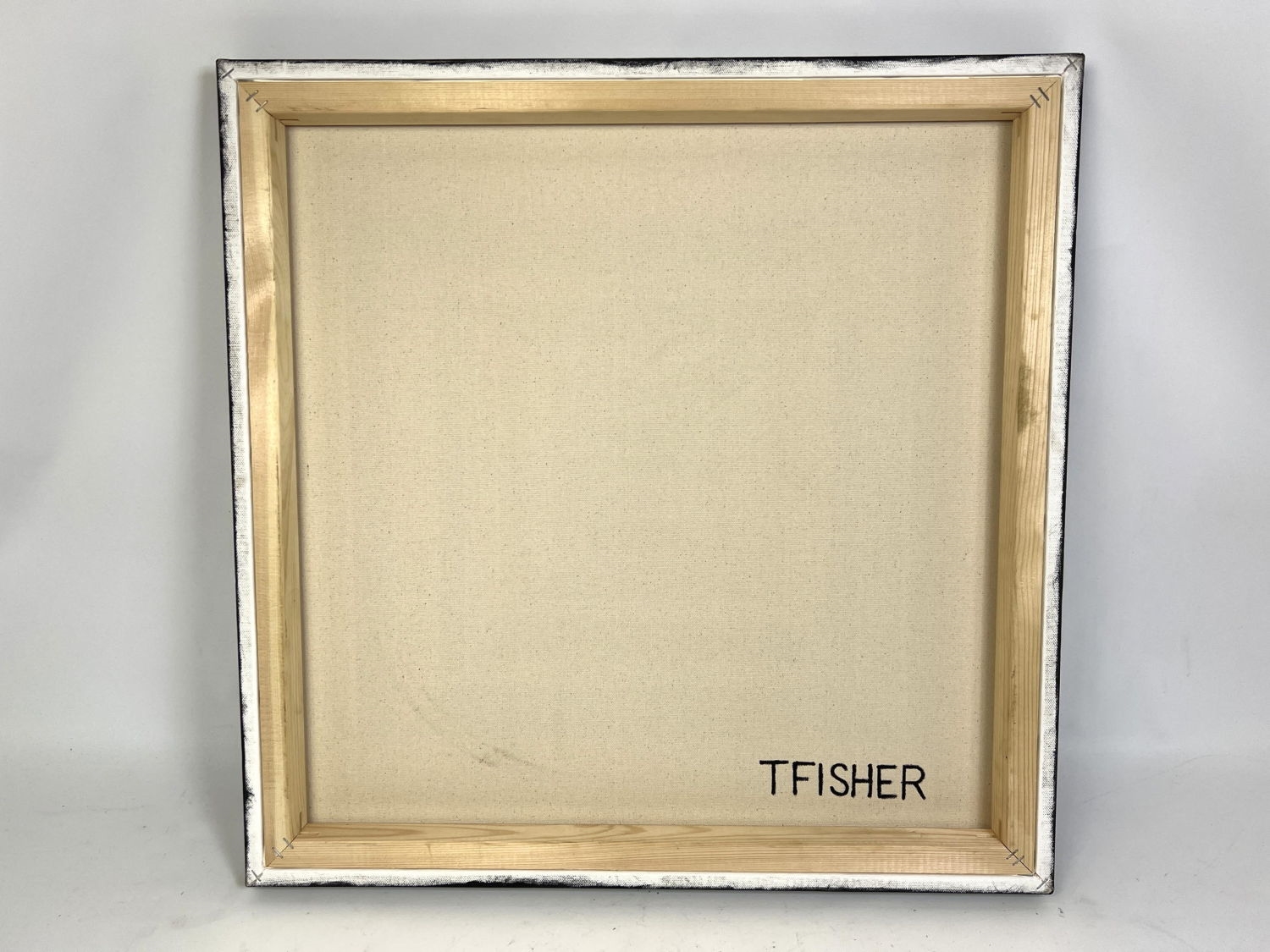 Ray Fisher | Tim Ray Fisher Black and white Op Art acrylic painting on ...