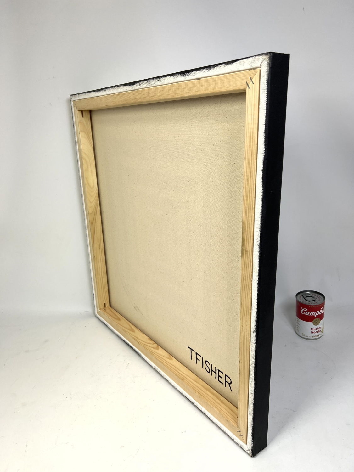 Ray Fisher | Tim Ray Fisher Black and white Op Art acrylic painting on ...