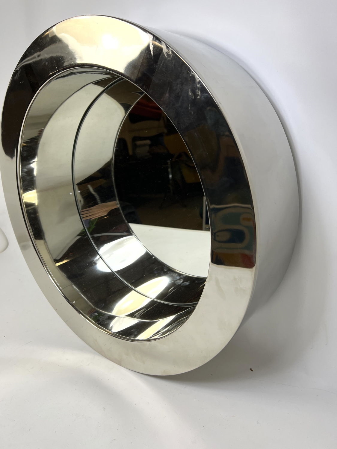 Curtis Jeré | C JERE Style Chrome Wall Mirror. Port Hole Mirror. Deep ...