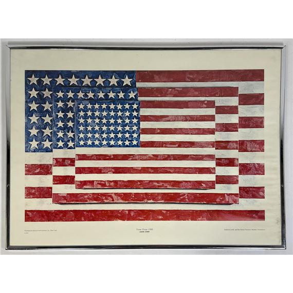 Jasper Johns | Jasper Johns American flag poster | MutualArt