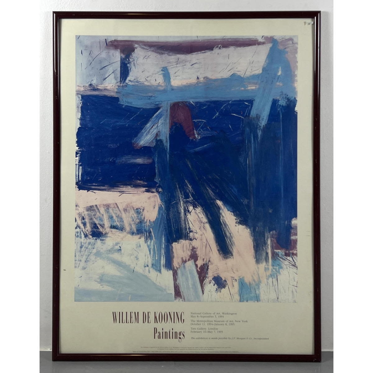 Willem de Kooning | Framed WILLEM de KOONING Exhibition Poster. 1994 ...