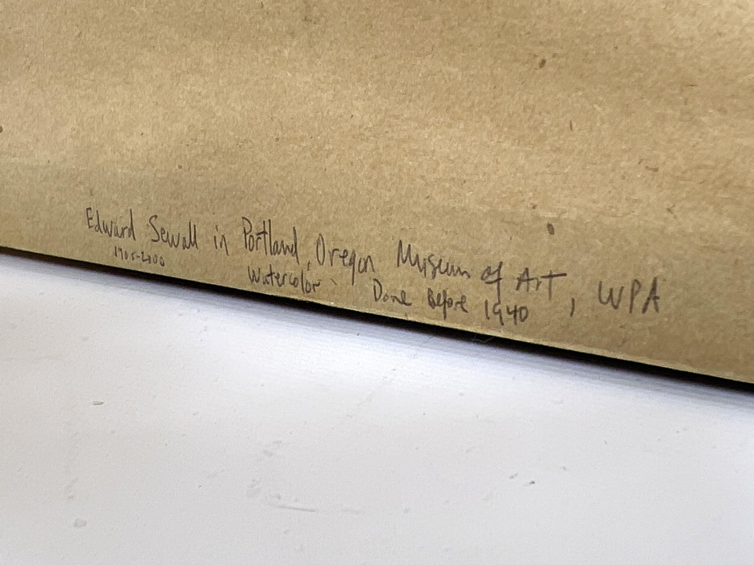 Edward S. Sewell | Edward Sewall, well listed Oregon painter and in ...