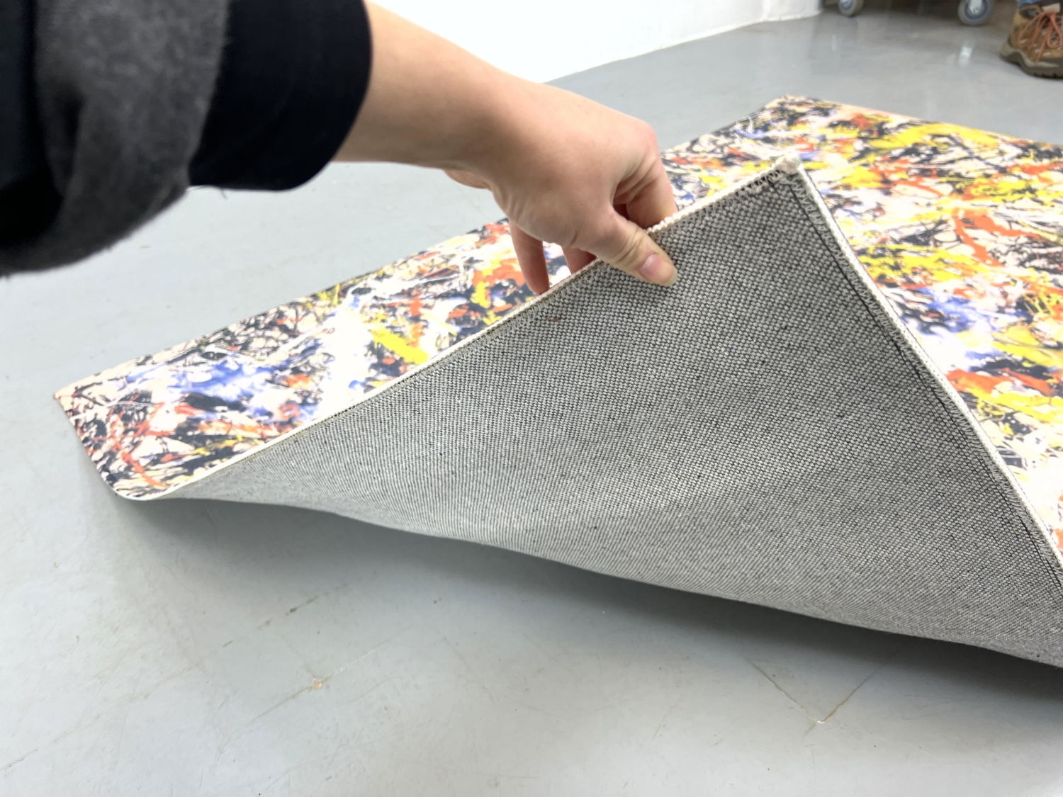 Jackson Pollock | Jackson Pollock Style Rug Wall Hanging. | MutualArt