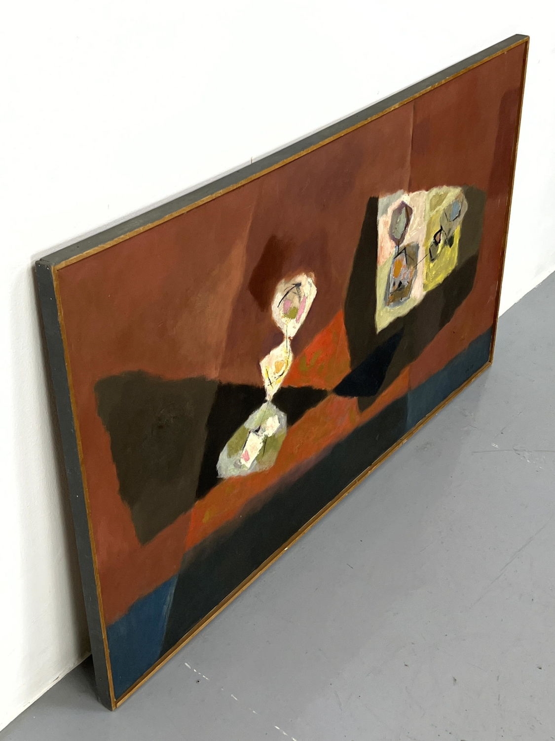 Richard Crist | RICHARD CRIST Abstract oil painting on canvas. '58 on ...