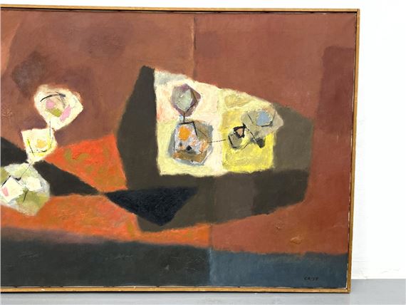 Richard Crist | RICHARD CRIST Abstract oil painting on canvas. '58 on ...