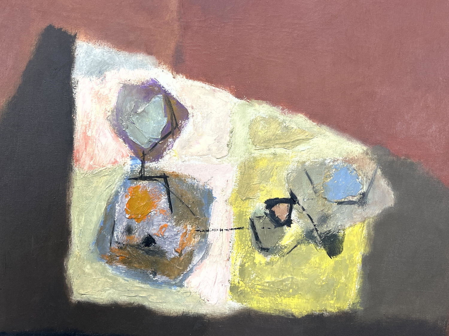 Richard Crist | RICHARD CRIST Abstract oil painting on canvas. '58 on ...