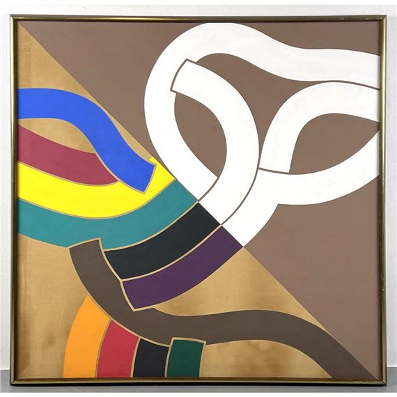 Peter Svenson | PETER SVENSON 1970 Abstract Modernist Art. Colored ...