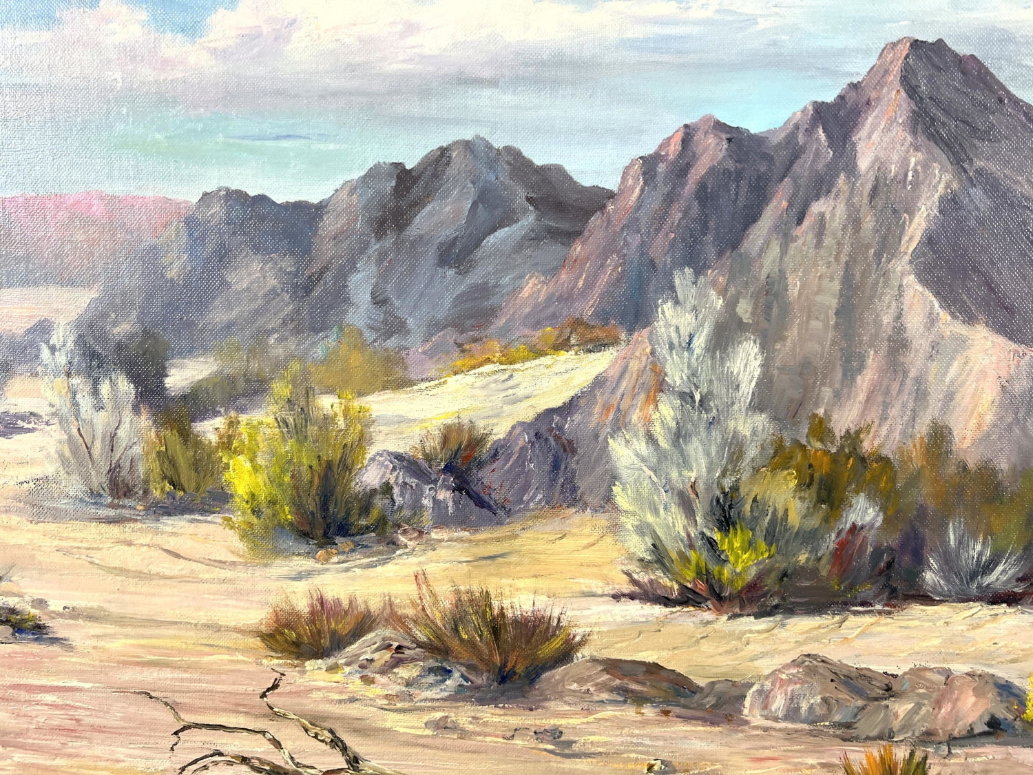 Ruth K. Brady | RUTH K BRADY painting on masonite of western desert ...