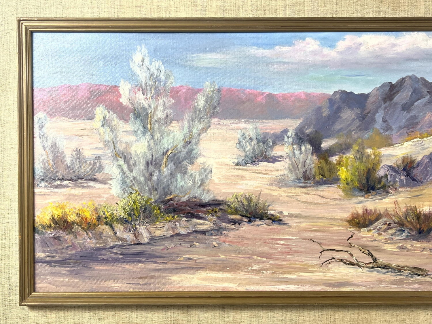 Ruth K. Brady | RUTH K BRADY painting on masonite of western desert ...