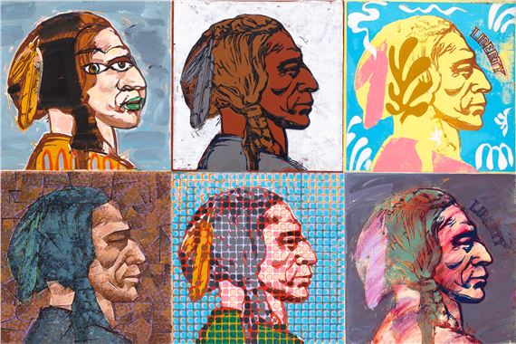 Paul Giovanopoulos | Six Indians (1994) | MutualArt