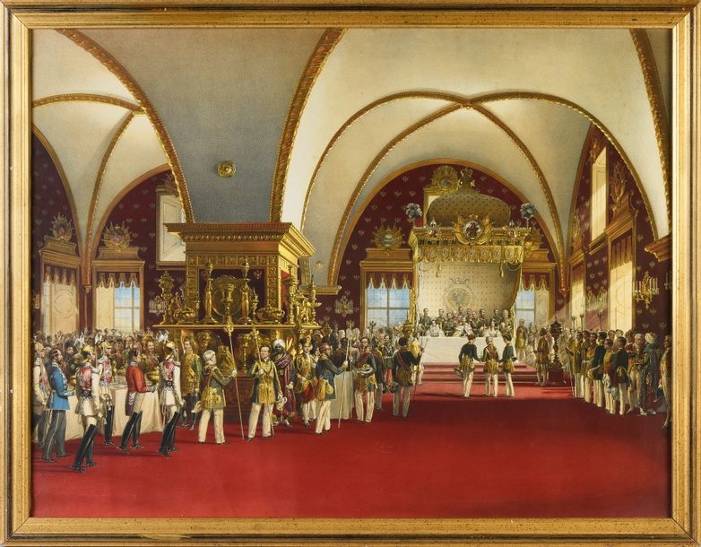 Georg Wilhelm Timm | Banquet of the coronation of the emperor Alexander ...
