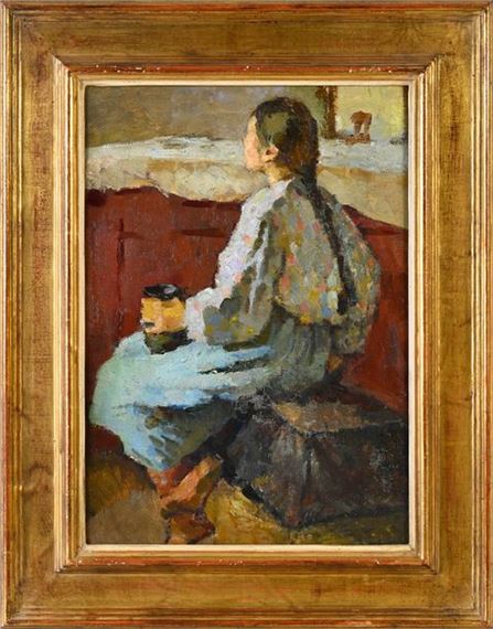 Leon Gaspard | Portrait of a young Russian girl in traditional dress ...