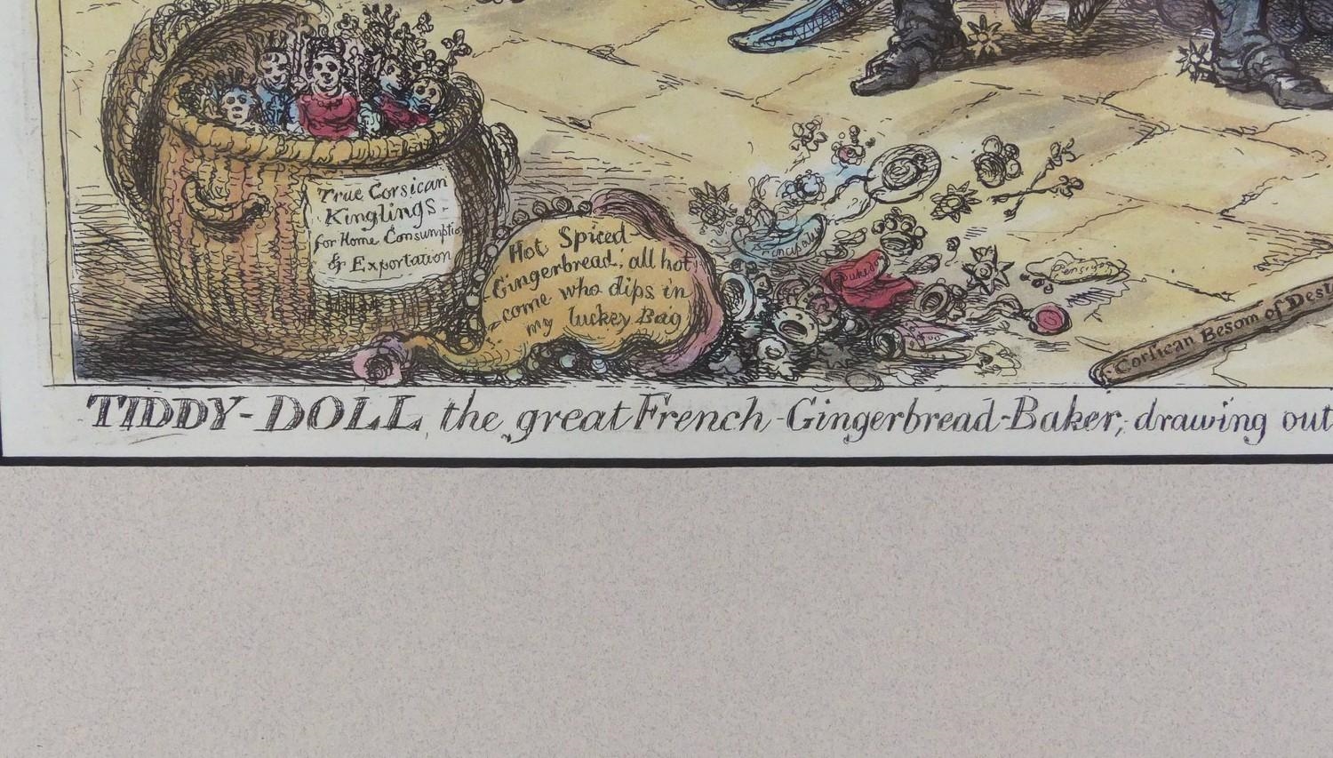James Gillray | Tiddy-Doll the great French-Gingerbread-Baker, drawing ...