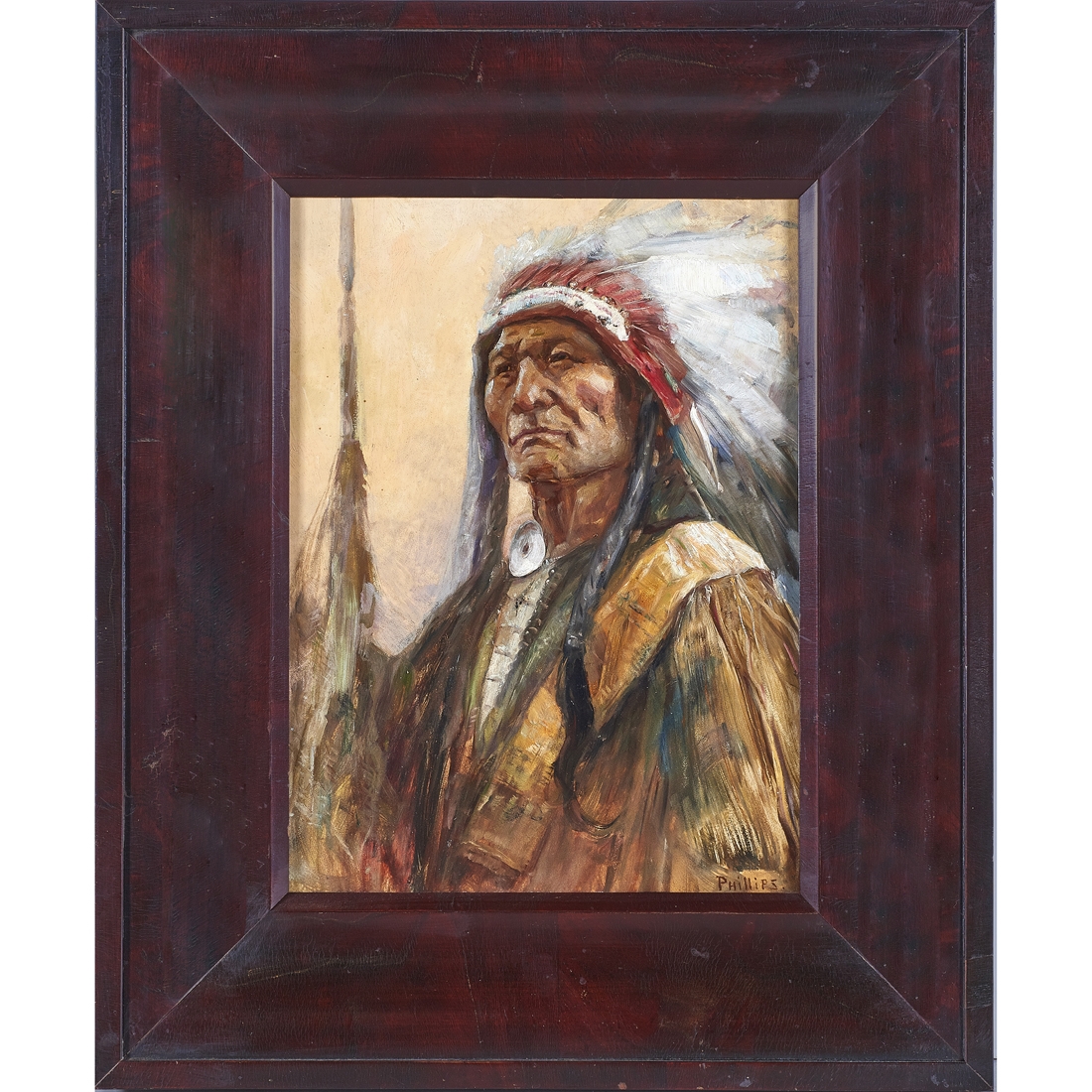 Bert Phillips | Untitled (Portrait of an Indian Chief) | MutualArt