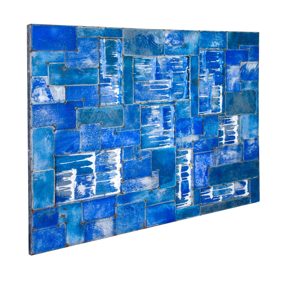 Nathan Slate Joseph | Untitled (Blue Squares) (2004) | MutualArt
