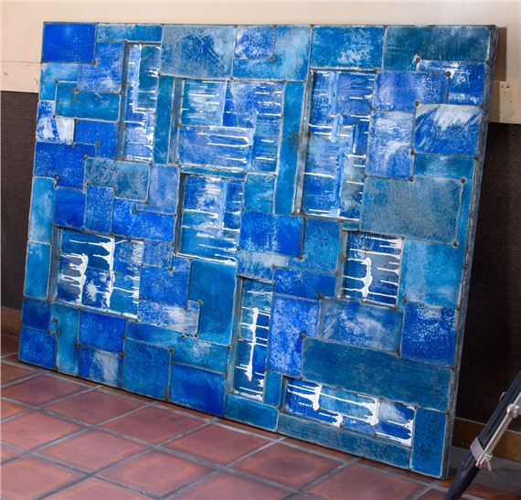 Nathan Slate Joseph | Untitled (Blue Squares) (2004) | MutualArt